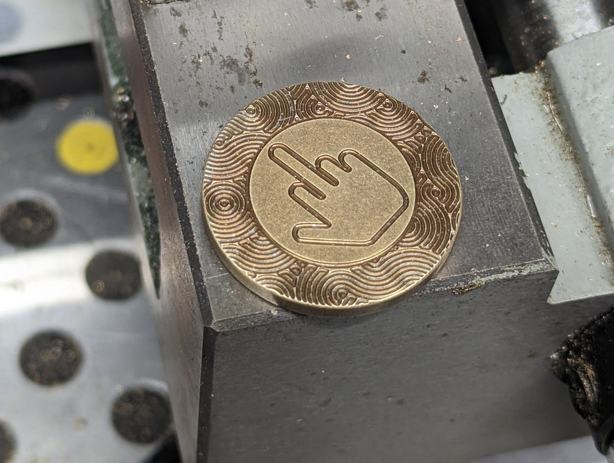 Brass Thumbs Up Decision Coin – Z and C Metalworks